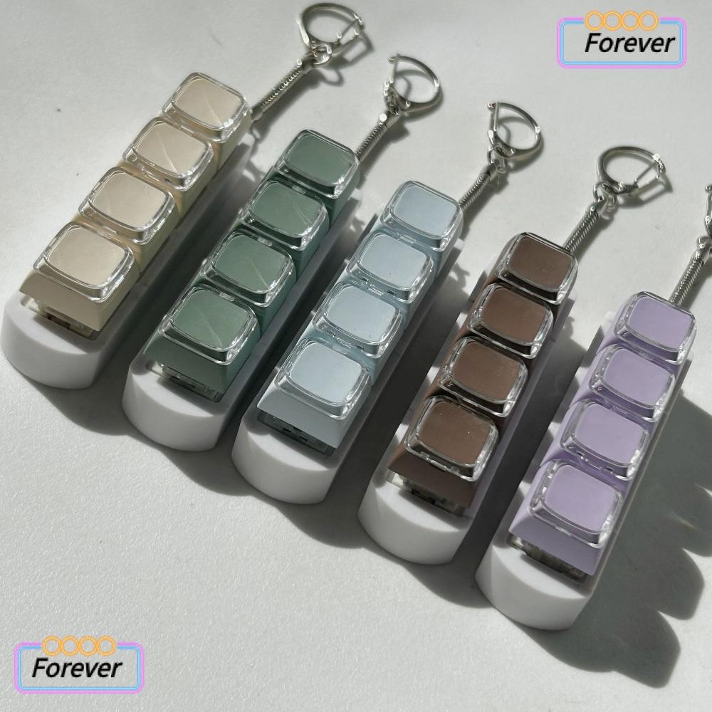 Forever Fidget พวงกุญแจ, 4 คีย์ DIY คีย์บอร์ดนิ้วหมวก, ปุ่มบรรเทาความ ...