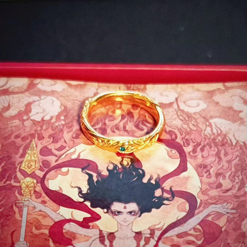 {Nezha Ring} Nezha Qiankun แหวนแหวน Nezha แหวนคู่ ของขวัญโรแมนติกวัน ...