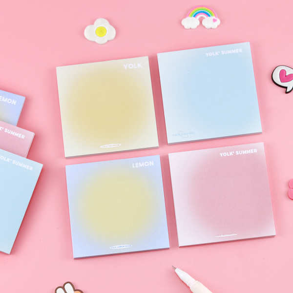 โพสอิทมีกาว โพสอิทใส Ins สไตล์Gradient Sticky Notes Sticky Noteกระดาษ ...