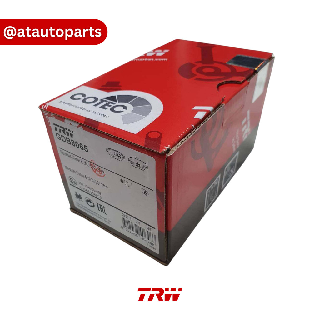 ผ้าเบรคหลัง พร้อมเซนเซอร์ รถเบนซ์ Benz E-Class W213 รุ่น E220 d 2.0 ...