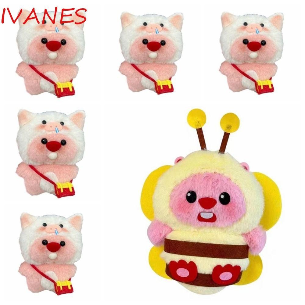 Ivanes Beaver Loopy Plush Keyring, Handmade Squeaky Bee Beaver Little ...