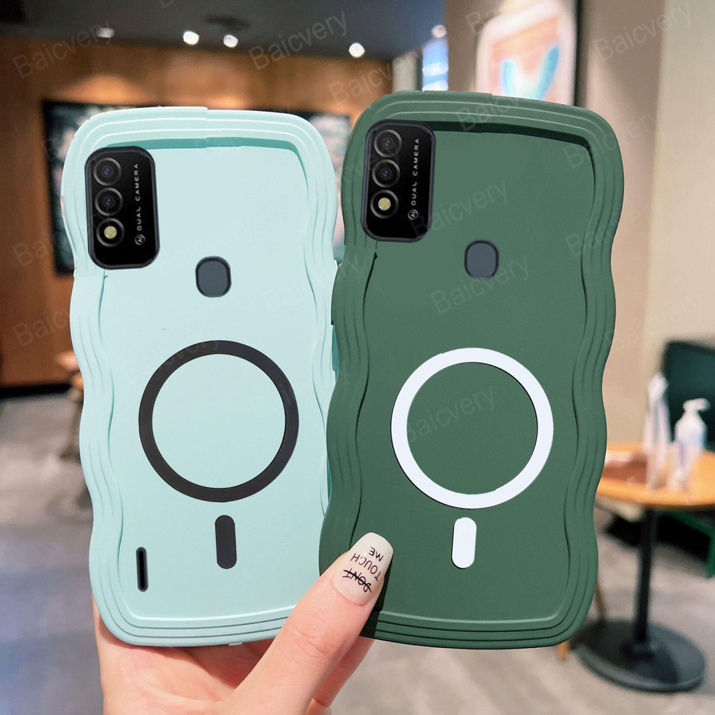 Itel P37 / Vision 2s Vision2s เคสโทรศัพท์สีสันสดใส Matte Soft ซิลิโคน ...