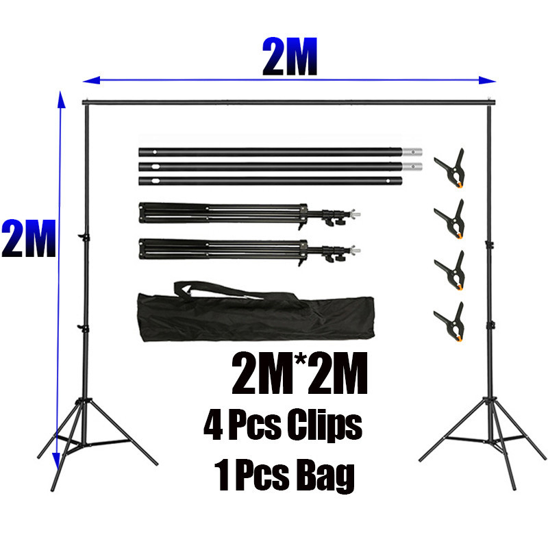 2x2m/2x3m/2.8x3m Heavy Duty Background Stand Backdrop Support System ...