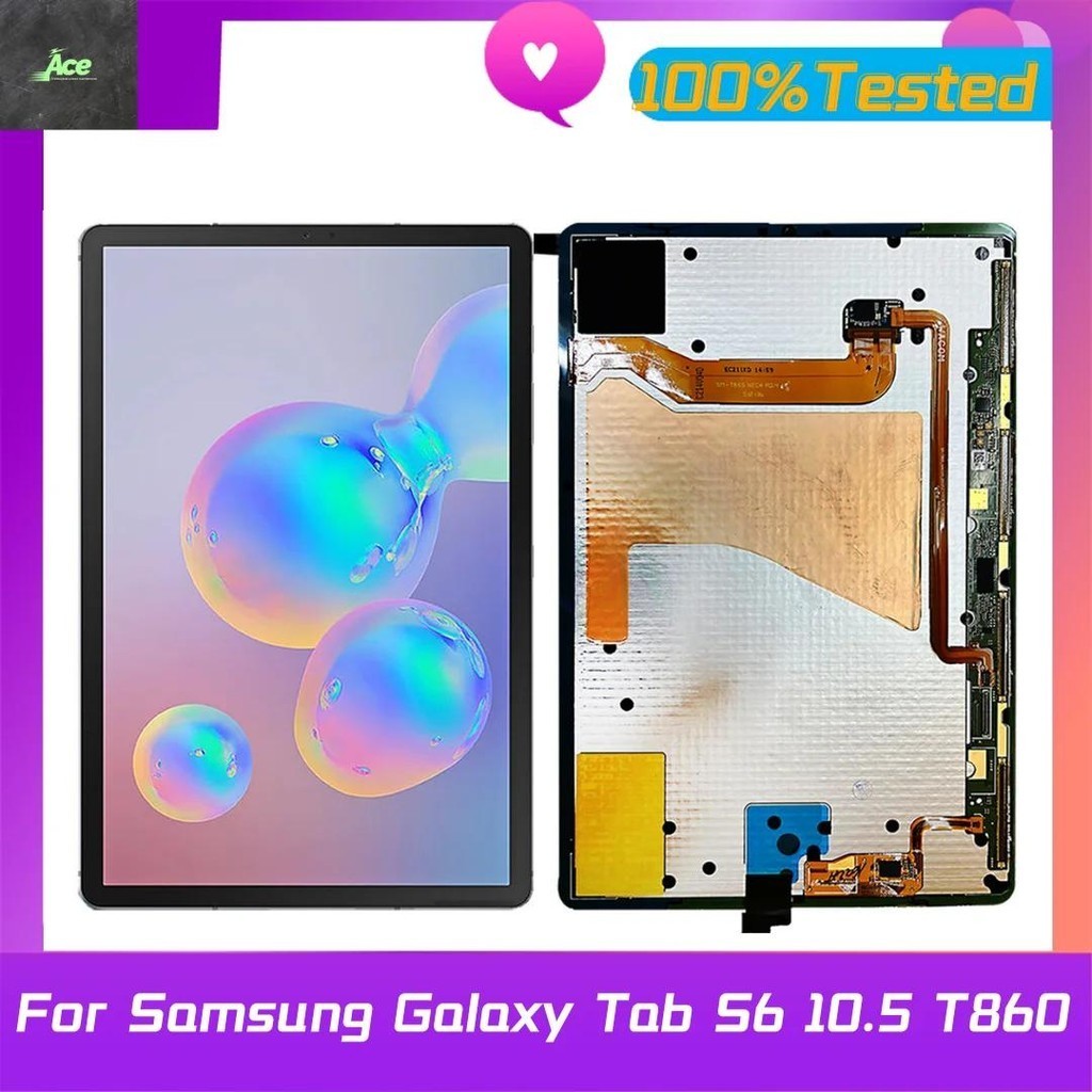 จอแสดงผล LCD คุณภาพสูงสําหรับ Samsung Galaxy Tab S6 SM-T860 SM-T865 ...