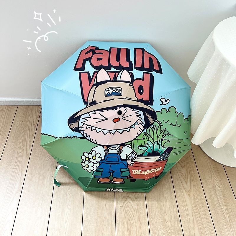 Pop Mart ร ่ มอัตโนมัติ labubu labubu Rain หรือ Rain Sunshade ครีมกัน ...