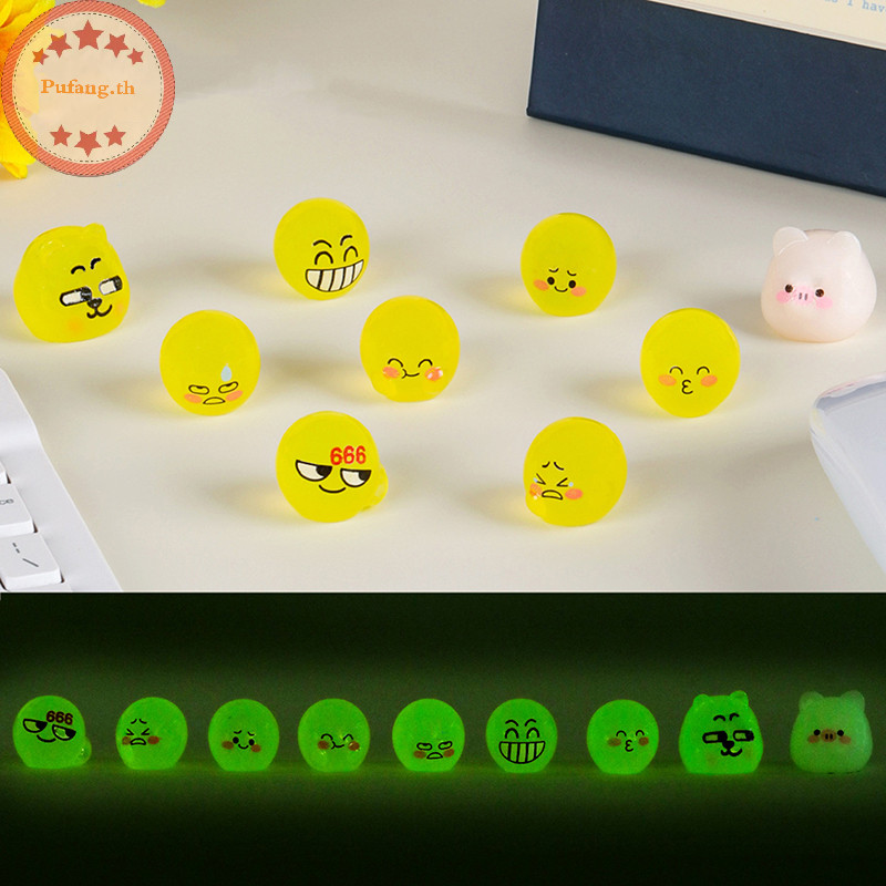 Pufang ตลก Luminous Emoticons เครื่องประดับ Speetchless Grinning ฟัน ...
