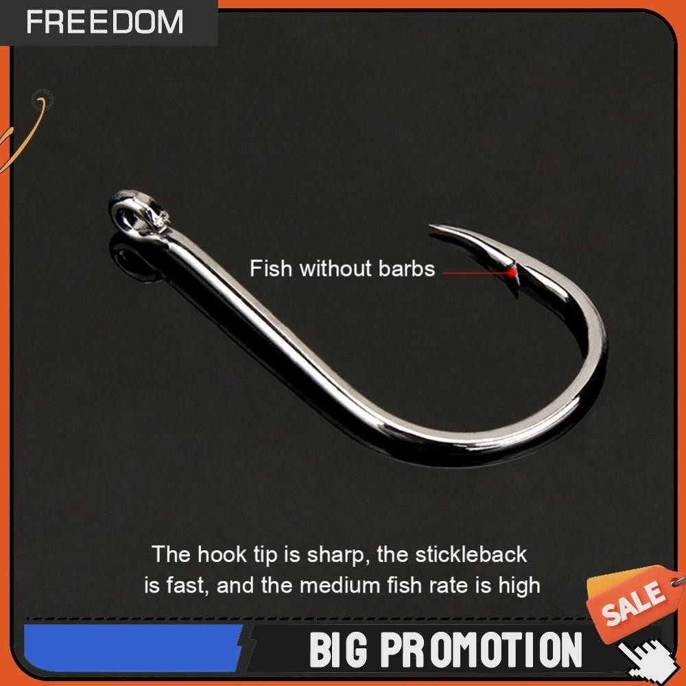 ตะขอตกปลาขนาดผสมชุดเหล ็ กคาร ์ บอนสูง Sharp Barbed Jig Hooks | Shopee ...