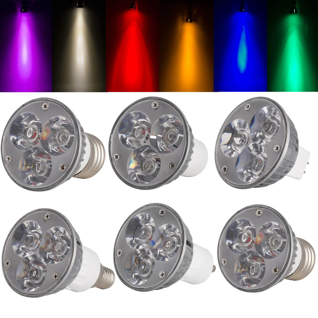 หลอดไฟ LED Spotlight 6W GU10 GU5.3 E27 E14 B22 12V 24V LED Spot Light ...
