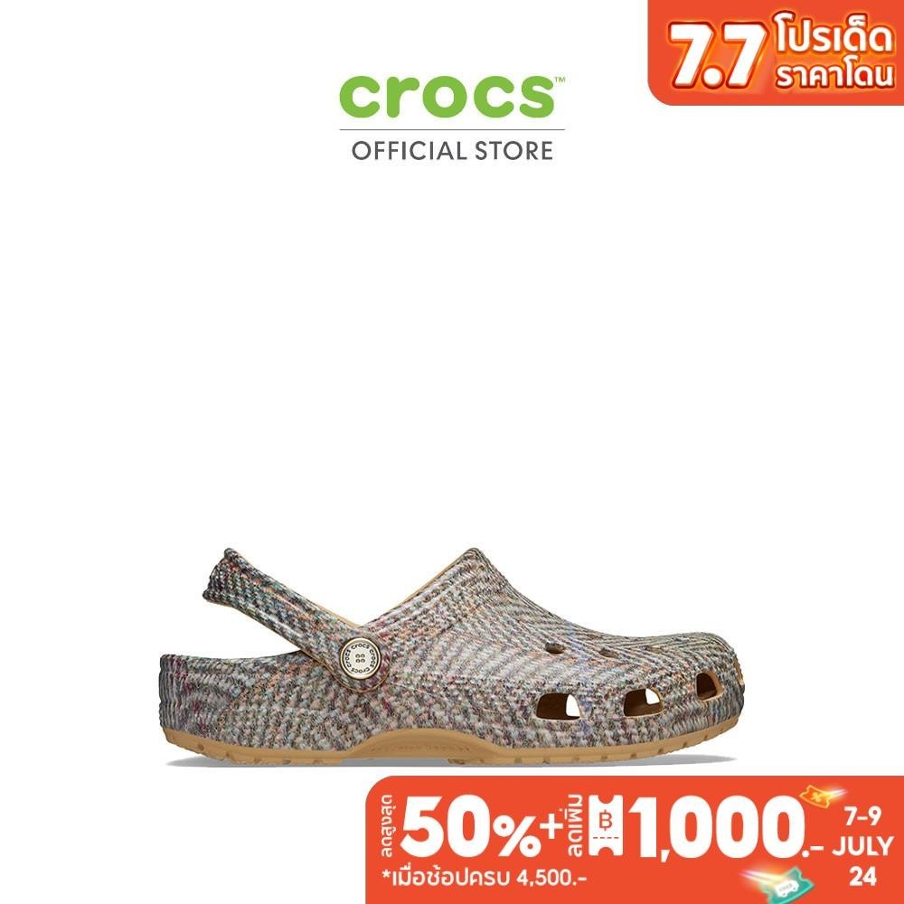 CROCS รองเท้าลำลองผู้ใหญ่ CLASSIC TWEED CLOG รุ่น 210403209 - WHEAT ...