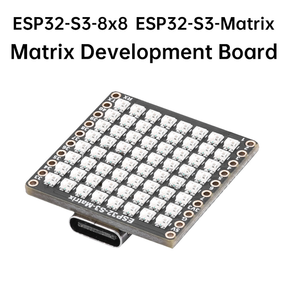Esp32 S3 Matrix Wifi Bt Ble 5 Mini Development Board ตาม Esp32 S3 พร้อม 8x8 Rgb Led Matrix