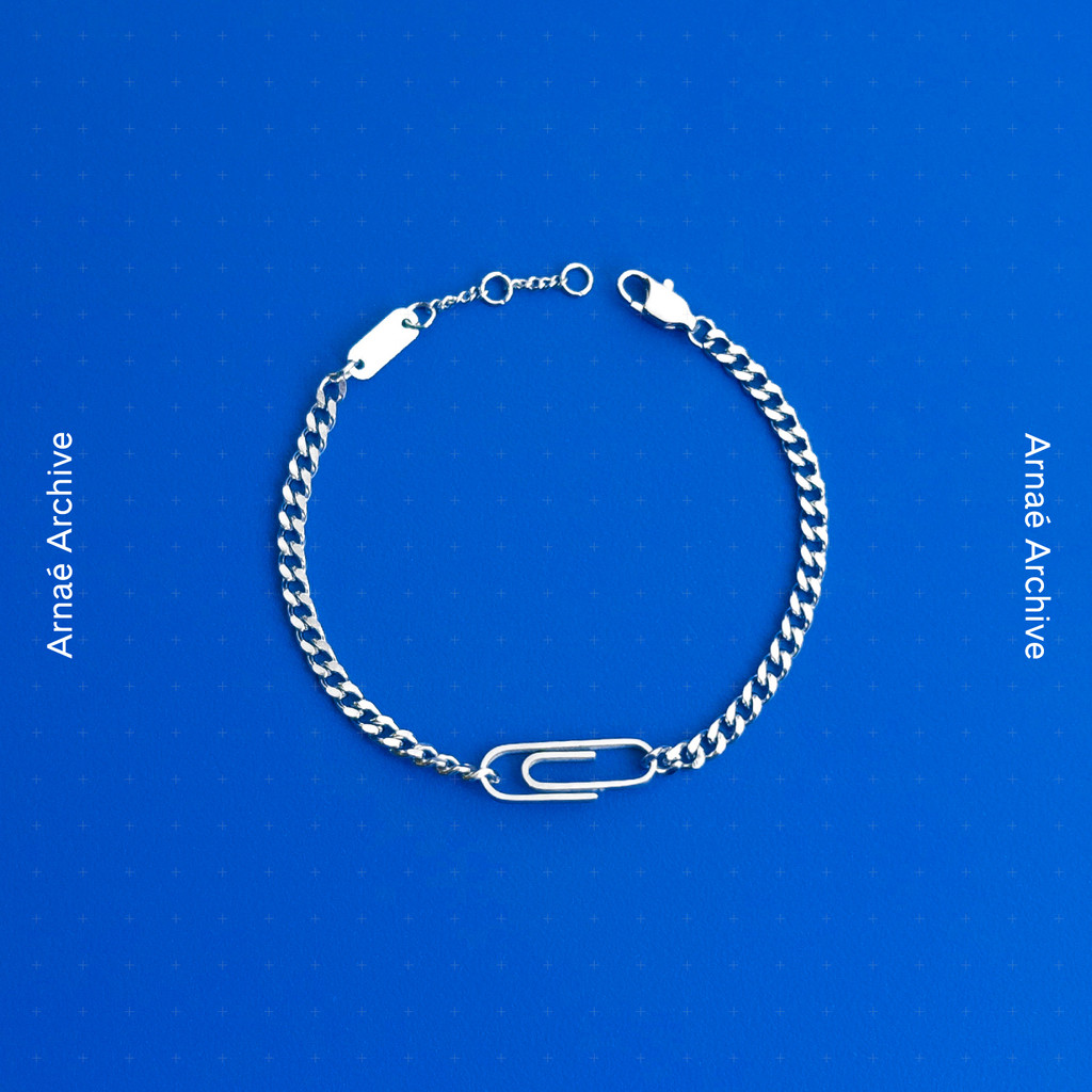 Arnaé Archive สร้อยข้อมือคลิปหนีบกระดาษ สร้อยข้อมือคู่รัก Unisex ...