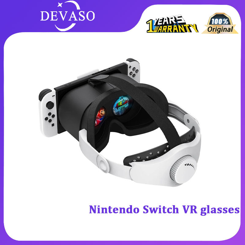 แว่นตา DEVASO VR สําหรับ Nintendo Switch/Switch OLED พร้อมเลนส์ HD แบบปรับได้, 3D VR (เสมือนจริง ...