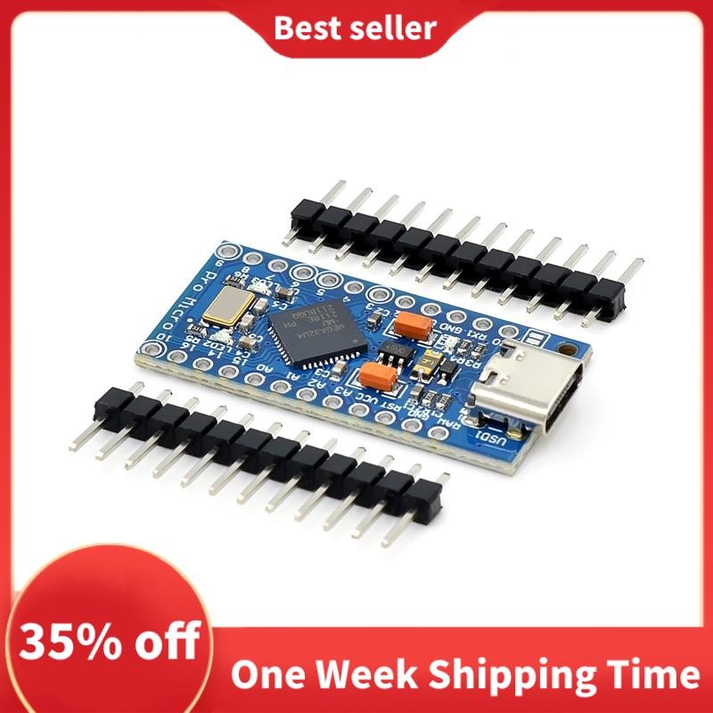 Blue Development Board บอร์ดพัฒนาโลหะ TYPE-C อินเทอร์เฟซ Atmega32U4 ...