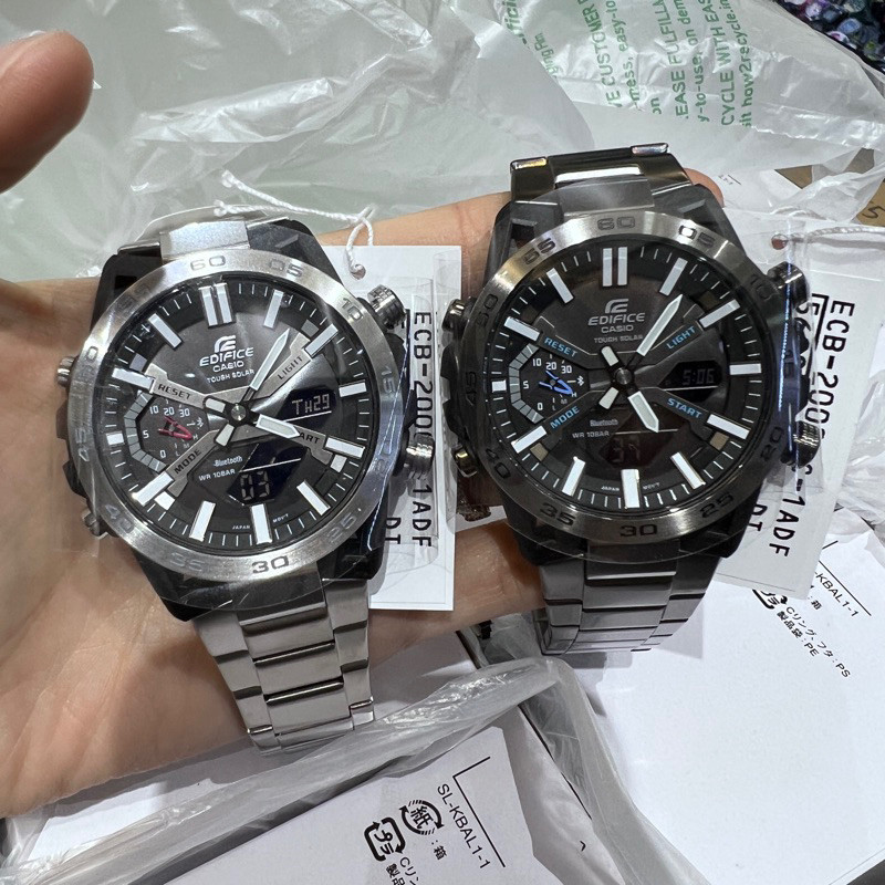 EDIFICE ECB-2000D-1A สแตนเลส SMARTPHONE LINK นาฬิกาสปอร์ต อุปกรณ์เสริม ...