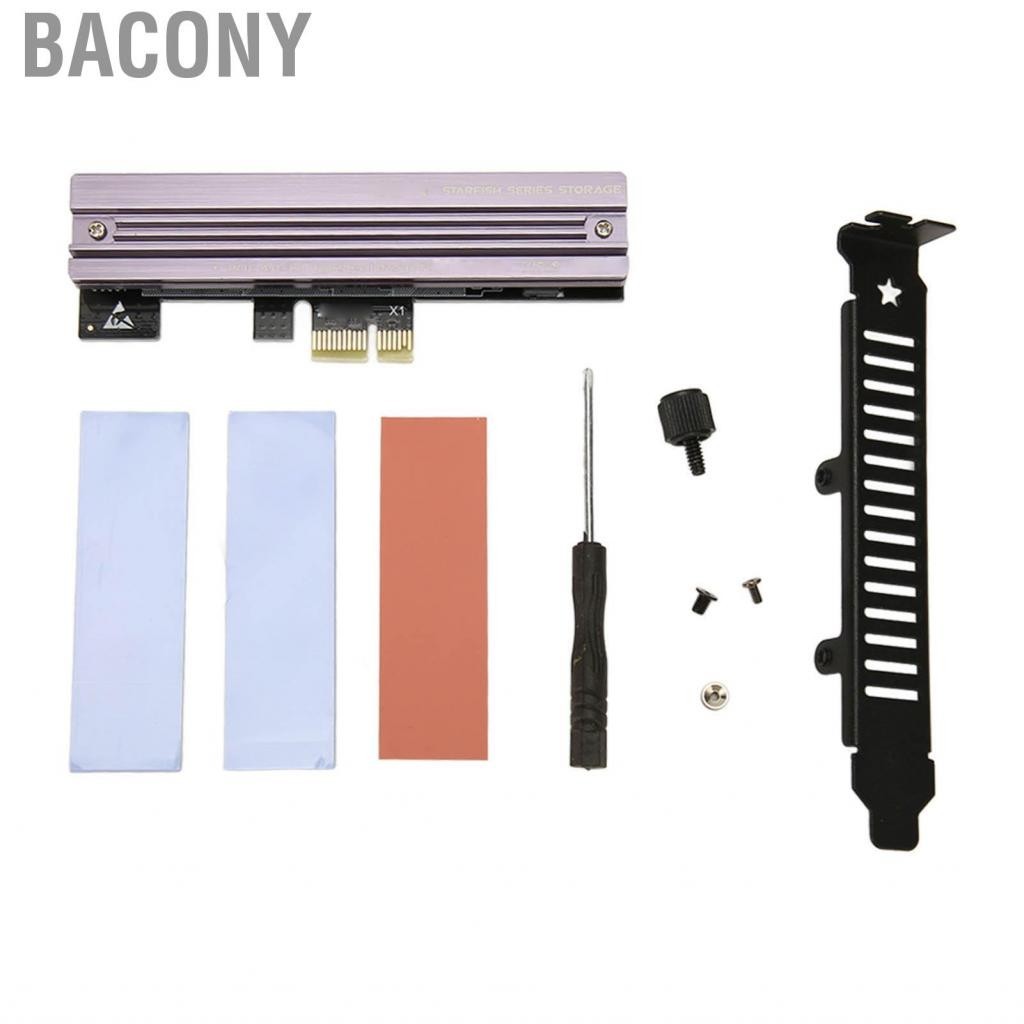 Bacony NVMe SSD To PCIe Card Top Cover Design M.2 Adapter X1 X4 X8 X16 ...
