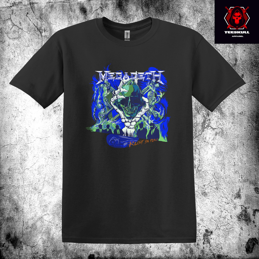 Megadeath / Rust In Peace Heavy Metal Rock Half-Tone เสื ้ อยืด Unisex ...