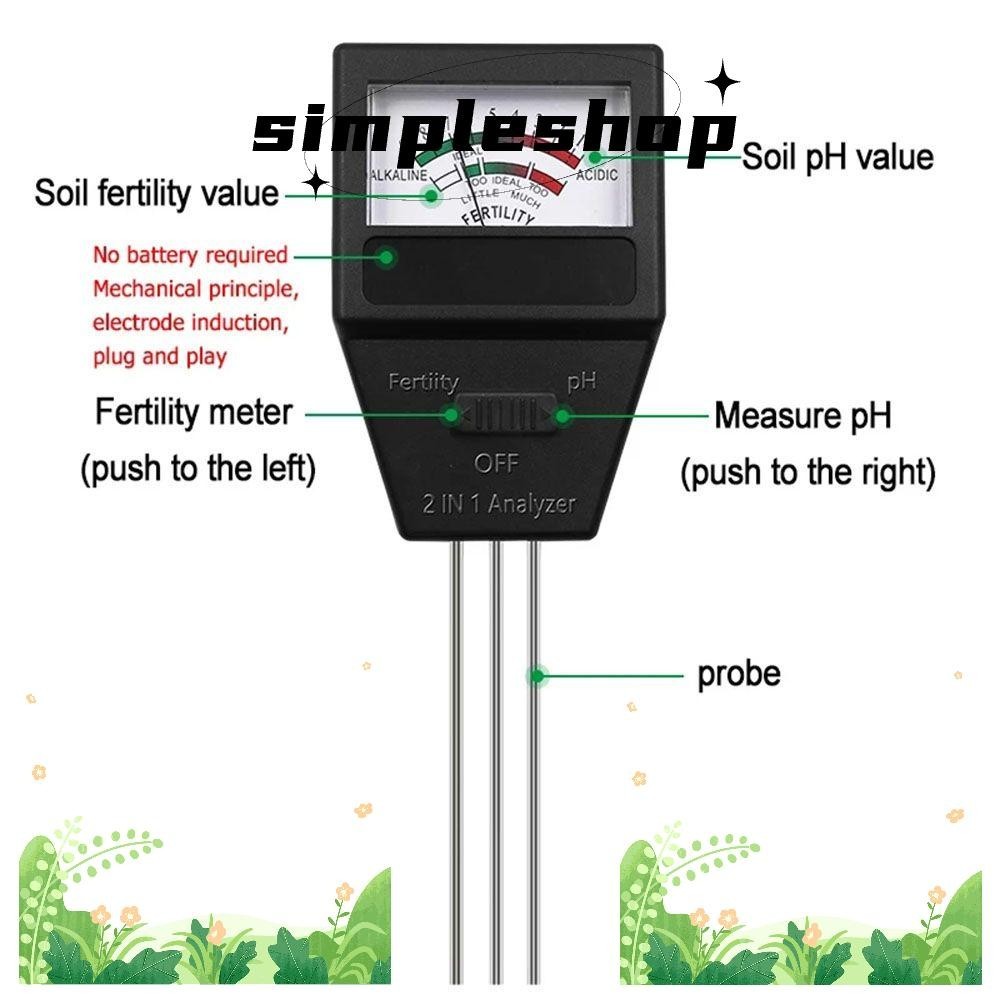 Simple 2 in 1 ดิน PH Fertility Meter พืชเครื ่ องตรวจจับ Monitor พืช ...