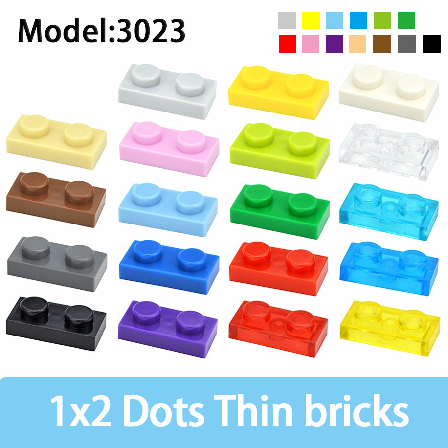 1x2 จุด 100PCS สีการศึกษา Creative ใช ้ งานร ่ วมกับ 3023 ขนาด Moc ...