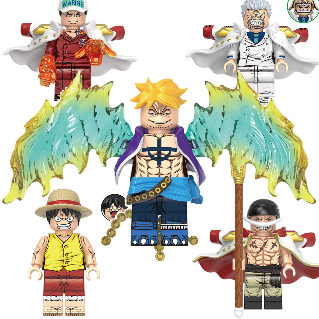 ใช้งานร่วมกับ Lego One Piece Building Blocks Luffy Whitebeard Karp ...