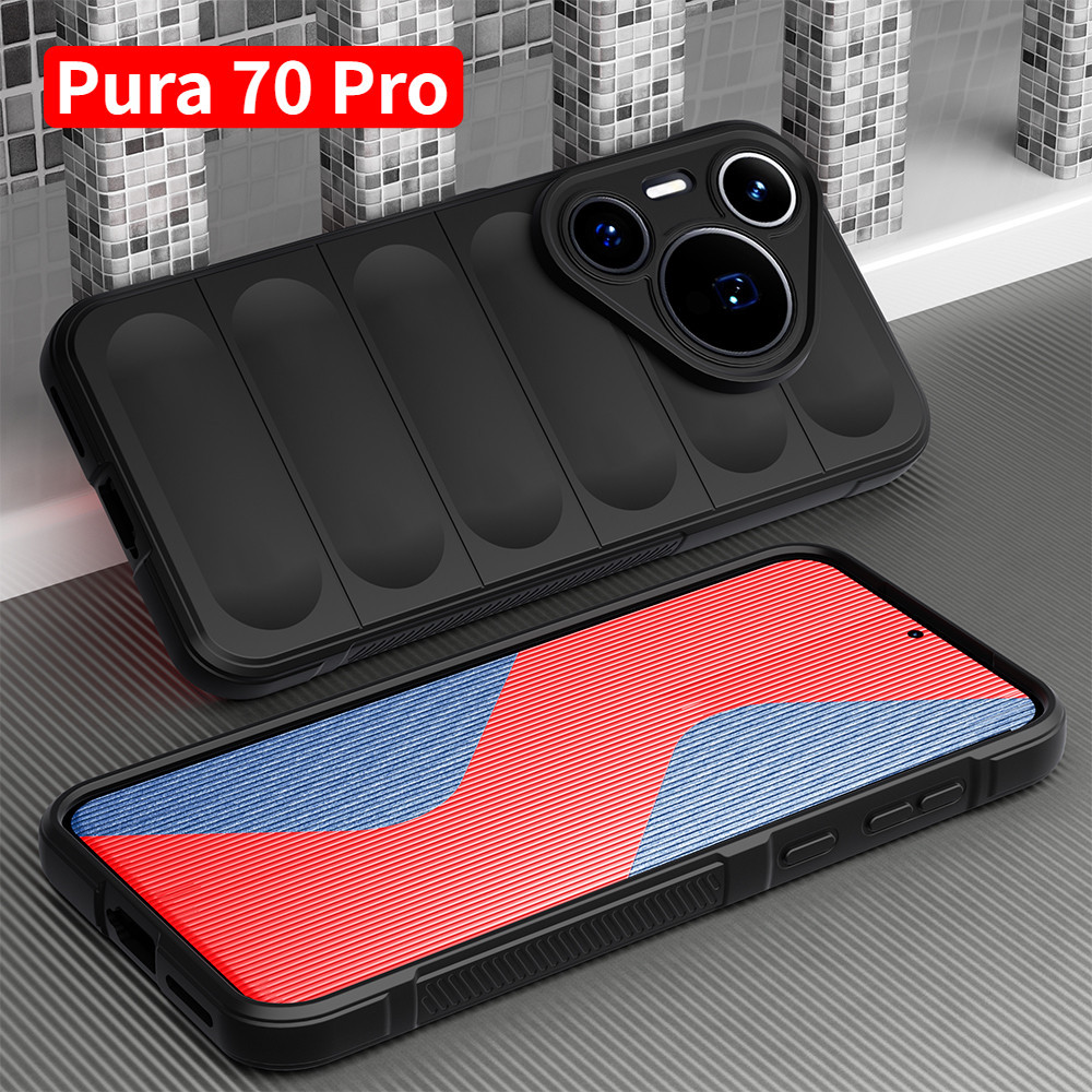 สําหรับ Huawei Pura 70 Ultra Pro P70 Plus เคสโทรศัพท์ซิลิโคนยืดหยุ่น ...
