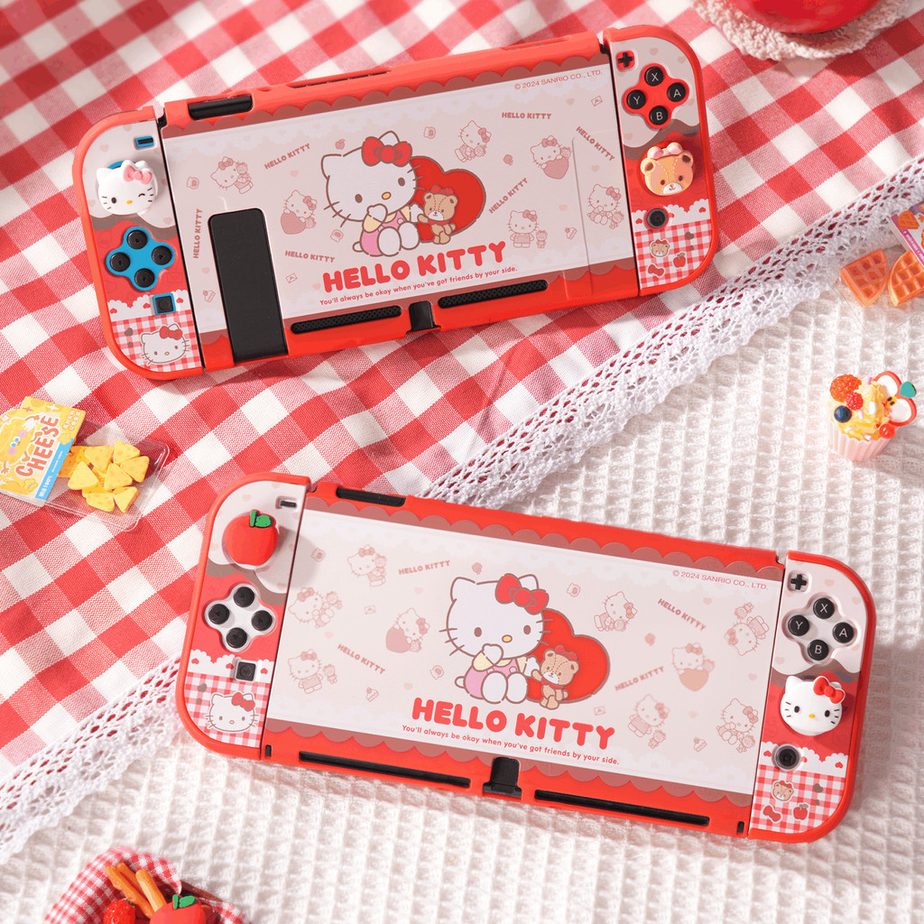 Geekshare Sanrio Hello Kitty Themed เคสป้องกันสําหรับ Nintendo Switch และ Switch OLED | Shopee ...