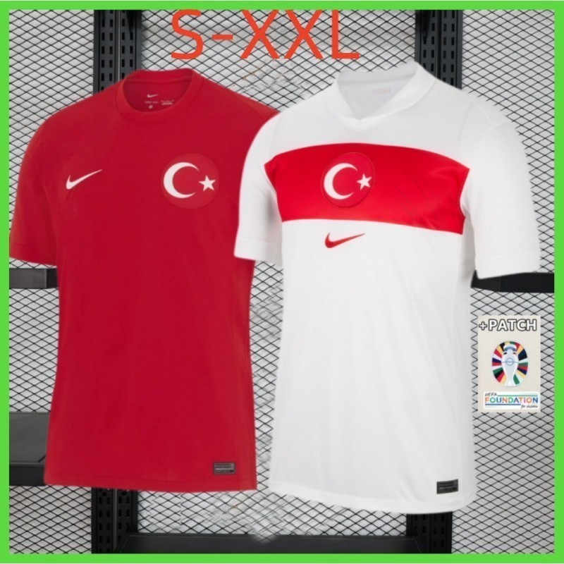 2024-25 Fan Edition Turkey Jersey Men 's Home Away Football Shirt EURO ...