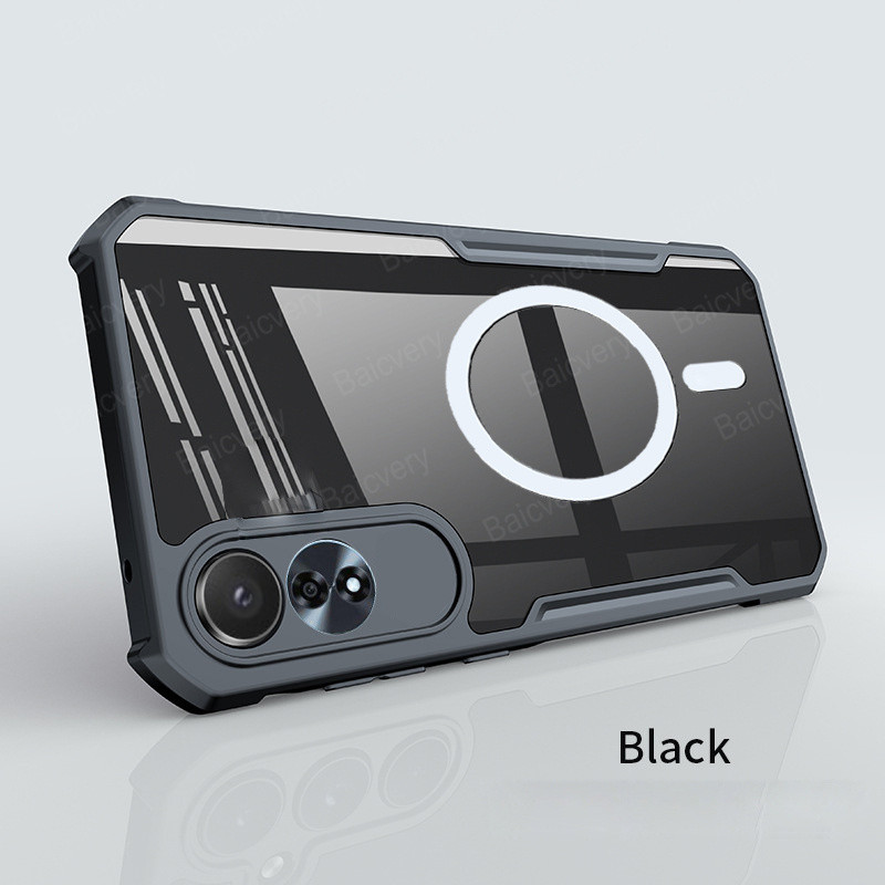 Oppo A60 4G CPH2631 เคสโทรศัพท์ซิลิโคนแข็งกันกระแทกคู่เกราะป้องกันปลอก ...