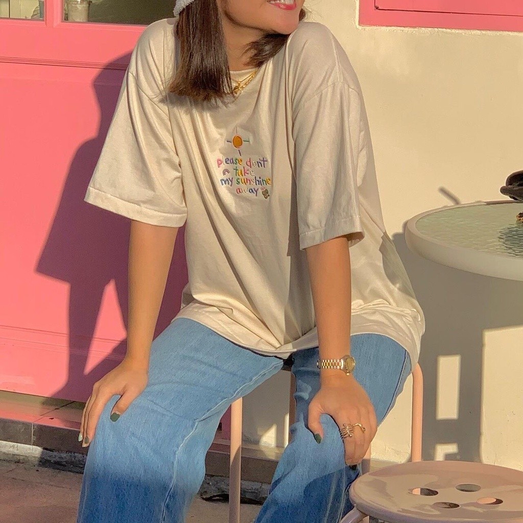 [พร้อมส่ง]HH DAUGHTERSTUFFS - เสื้อยืด ลายปัก น่าร น่ารัก ไซส์ใหญ่ oversize เซ็กซี่ เสื้อกีฬา ...