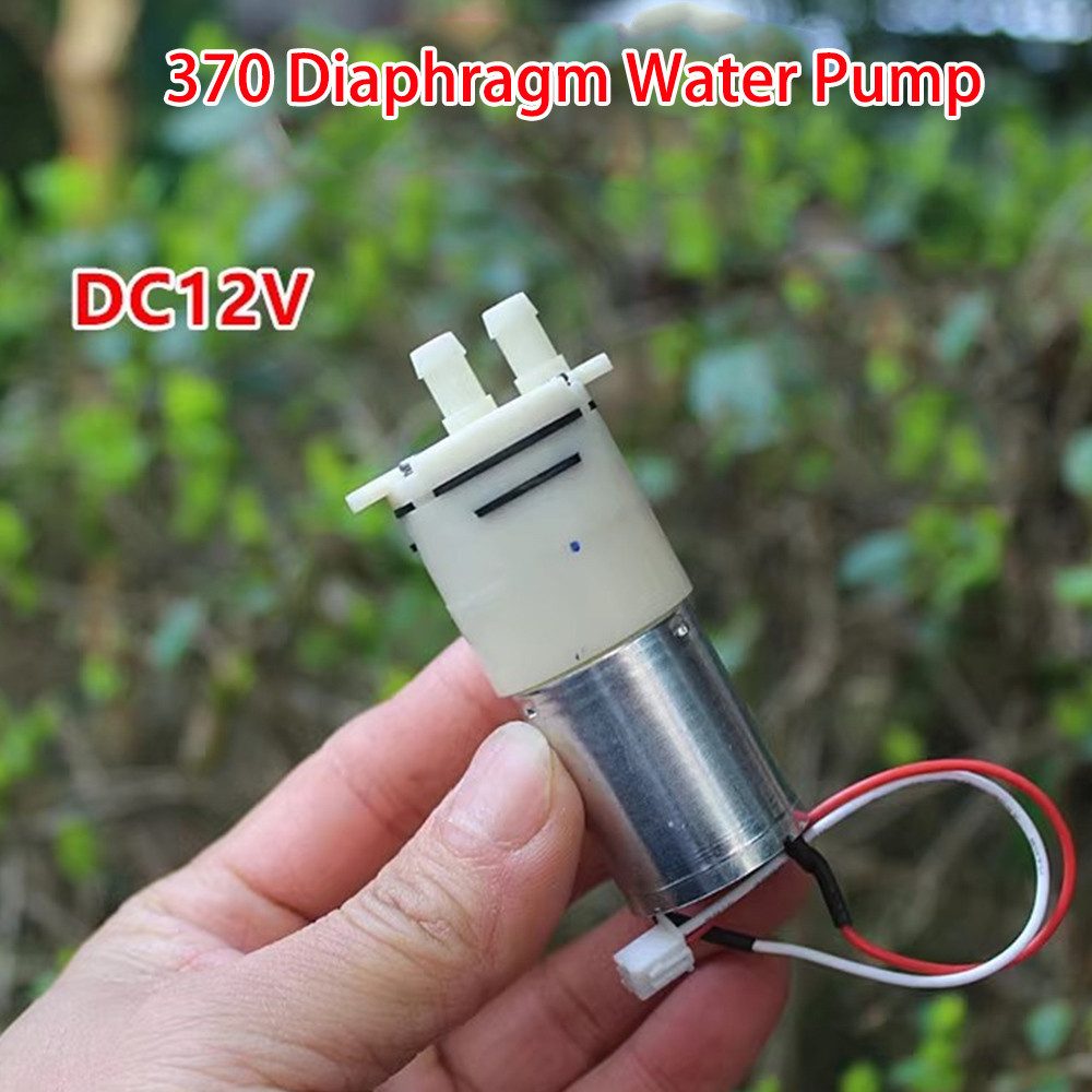 Micro 370 ปั๊มน้ํา DC 12V ไดอะแฟรม Self-priming ปั๊มคาร์บอนแปรงมอเตอร์ ...