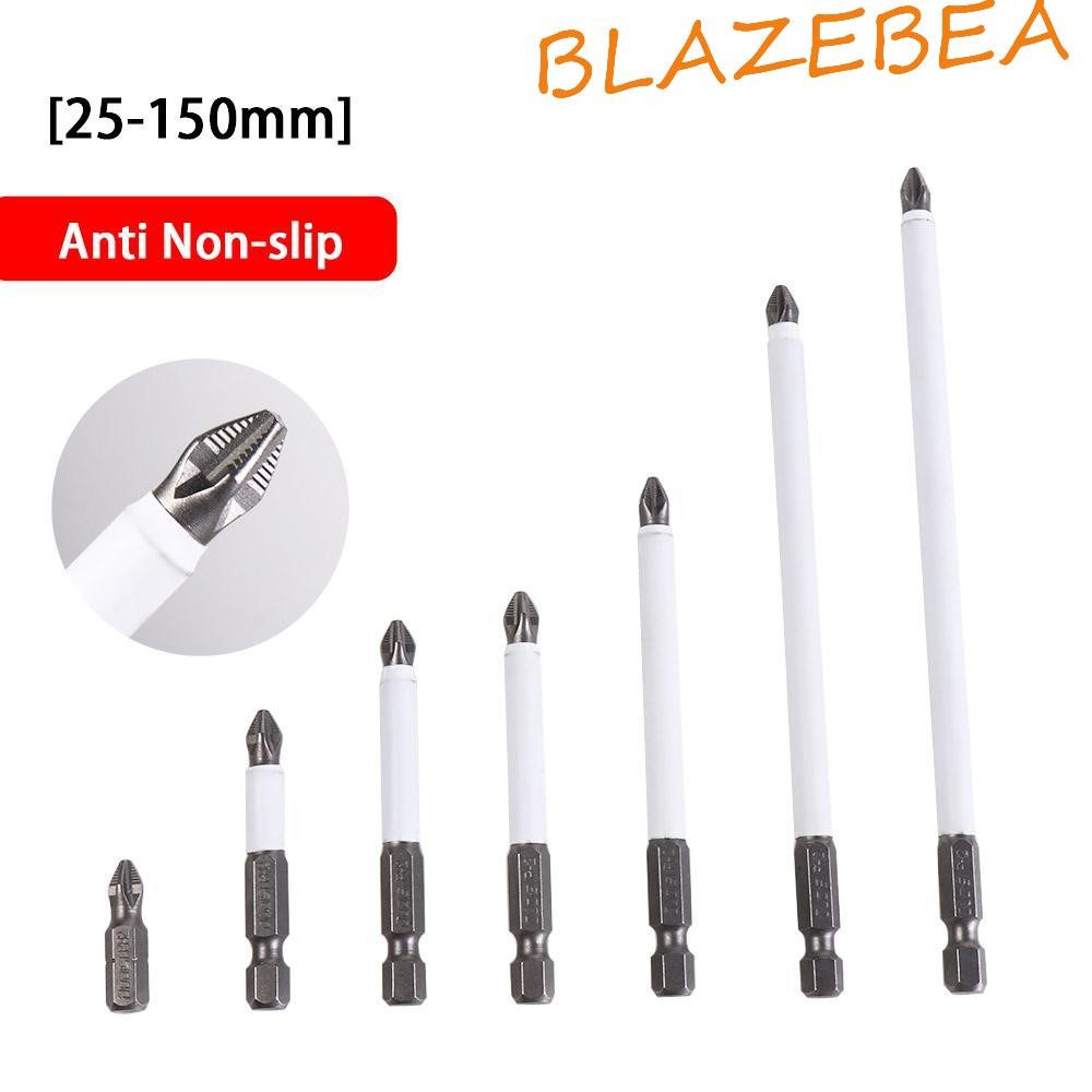 Blazebea 1/7 ชิ้นชุดหัว, Anti Non-slip Impact Strong Cross Bit, 25-150 มม.เหล็ก WaterProof ...