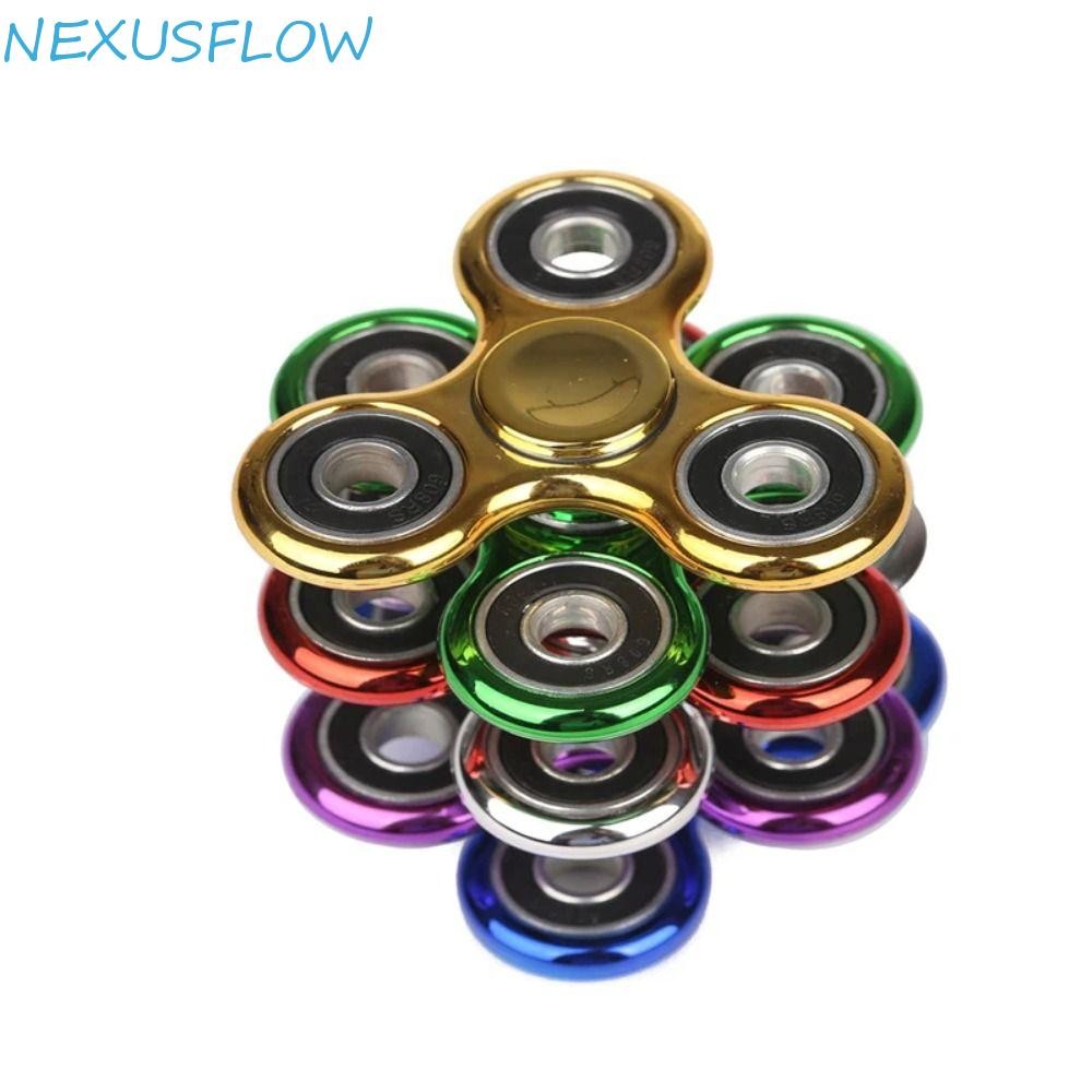Nexusflow Hand Spinner, 4 แบริ่งชุบปลายนิ้ว Gyroscope, ลดความดันสามนิ้ว ...