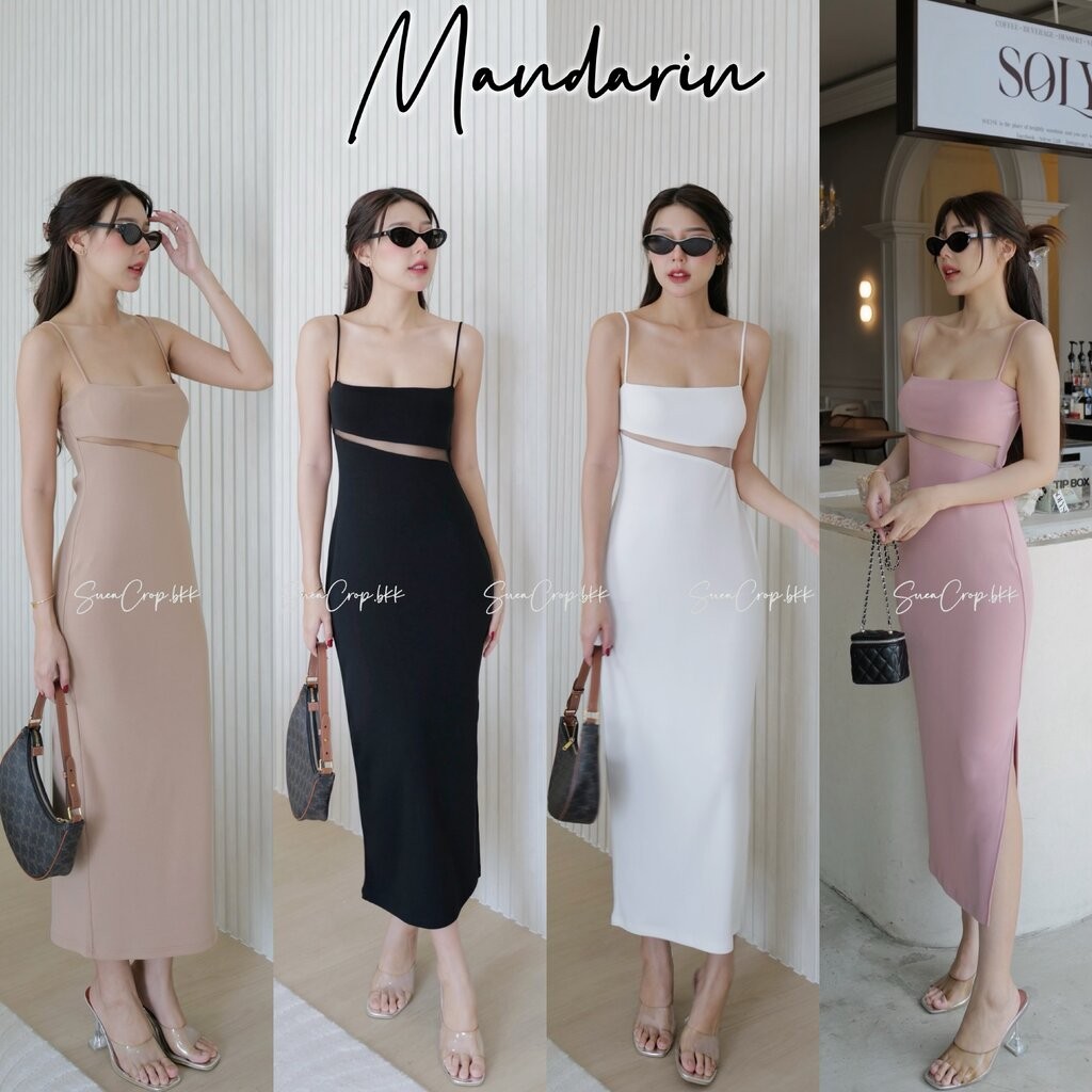 พร้อมส่ง MANDARIN TAG: INTUON by hjj billy iเดรสชีทรูแต่งชับด้านใน ตัว ...