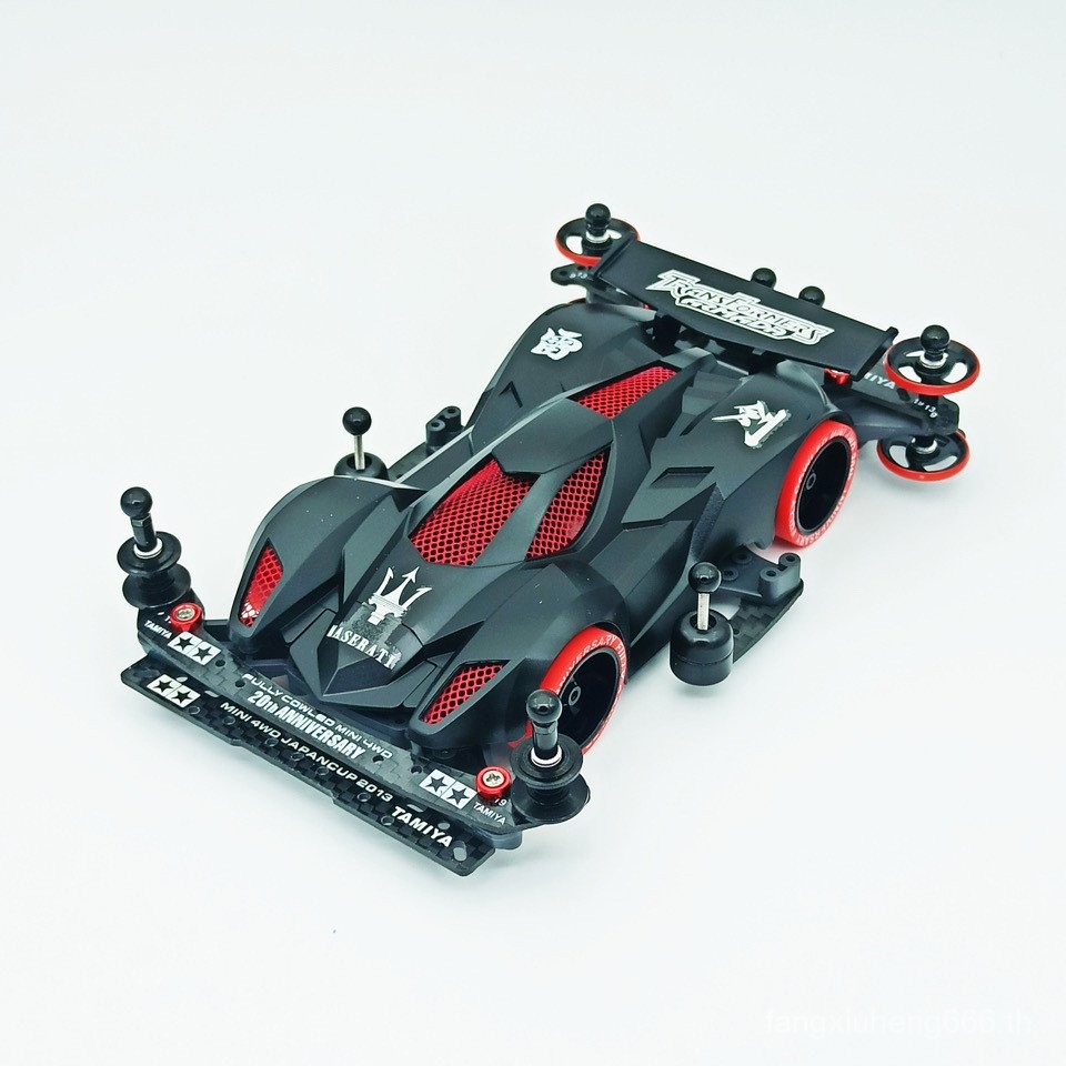 รถ Tamiya Mini 4WD ปรับแต่งสี Maserati สีดำ Supercar แชสซี MA รถสมบูรณ์ ...