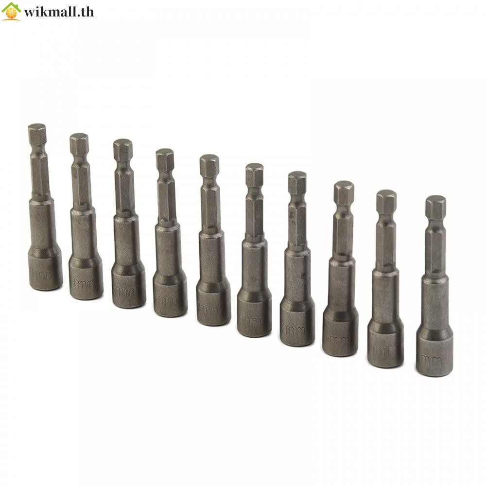 8 มม.แม่เหล็กเทคสกรูไดร์เวอร์ชุด 10 ชิ้น Hex Nut Setter สําหรับ ...