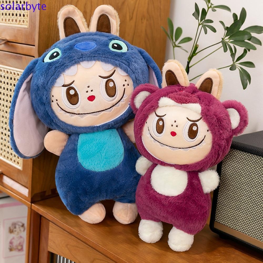 Solarbyte Labubu ของเล่นตุ๊กตา, สตรอเบอร์รี่หมี Pikachu กระต่าย Labubu ตุ๊กตา, ตลกน่ารัก Stitch ...