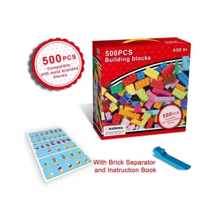 DIY 500 ชิ้น เลโก้ชิ้น ตัวต่อ รุ่นอิสระ Building Blocks ของเล่นเสริมพัฒนาการ ตัวต่อเสริมทักษะ ...