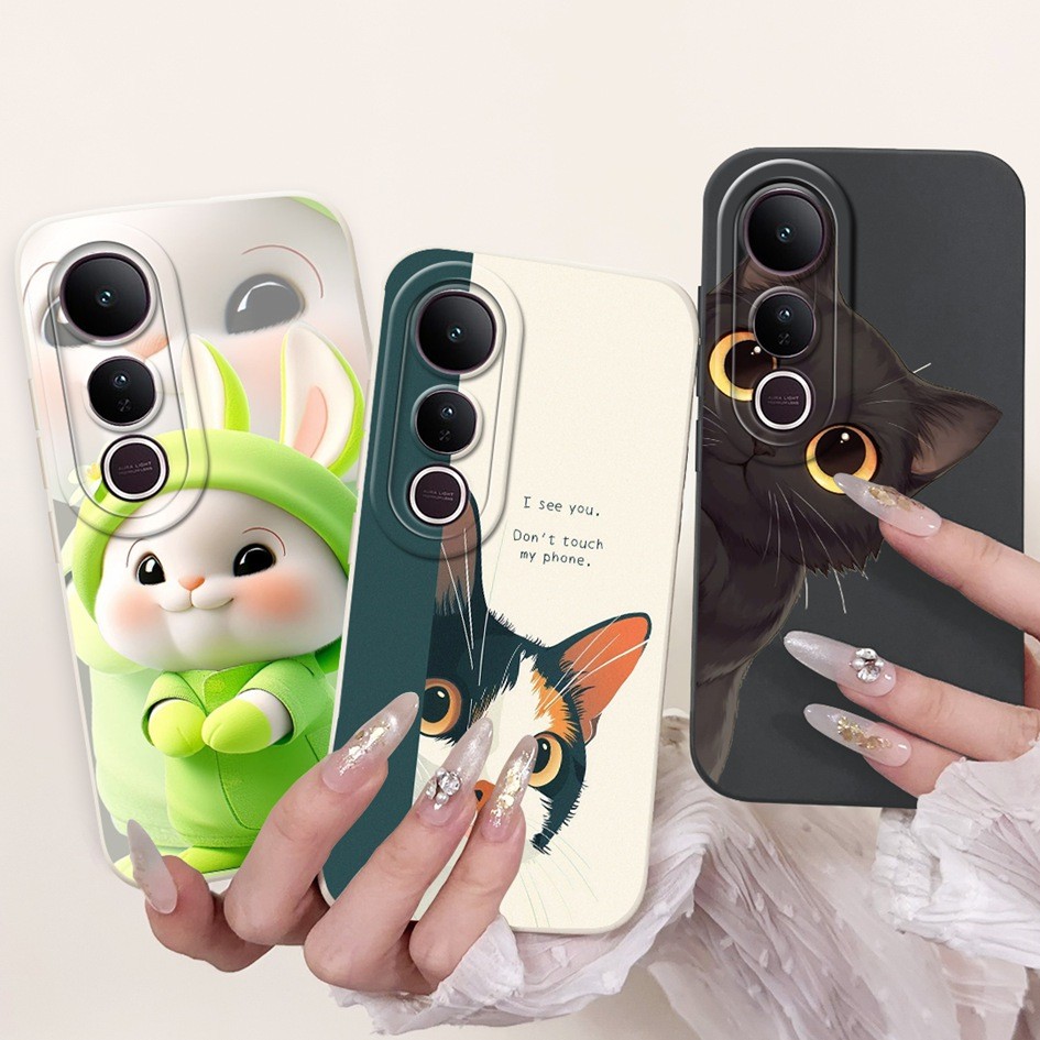 ปลอกกันกระแทกสําหรับ Vivo V50 Lite 2025 กรณี V2441 สุนัขกระต่ายน่ารัก ...