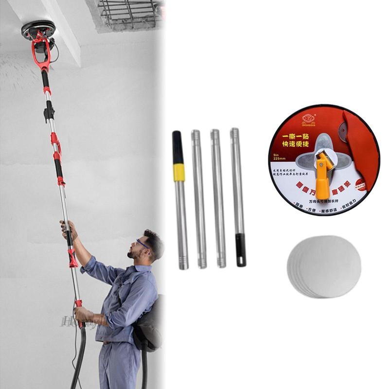 [Homyl1] Drywall Pole Sander 9 นิ้ว Radial พร้อมเสาขยายพร้อมเครื่องขัด ...