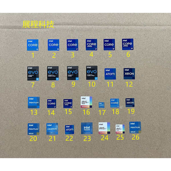 สติกเกอร์ฉลาก CPU 11th Generation Label 11 12th Generation Intel I3 i5 ...