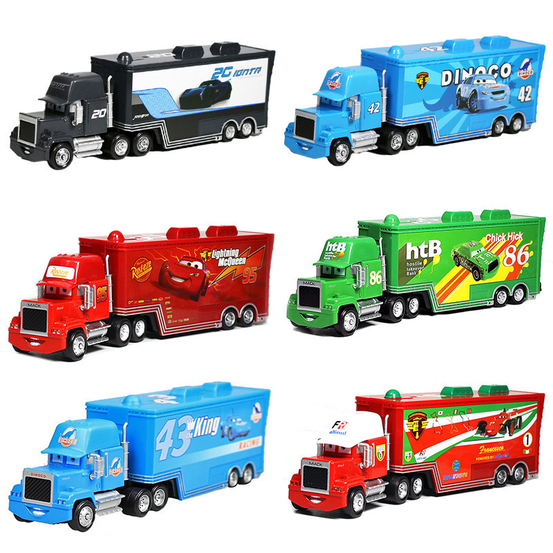 Pixar Cars 2 3 ของเล่น Lightning McQueen รถบรรทุก Jackson Storm ลุง ...