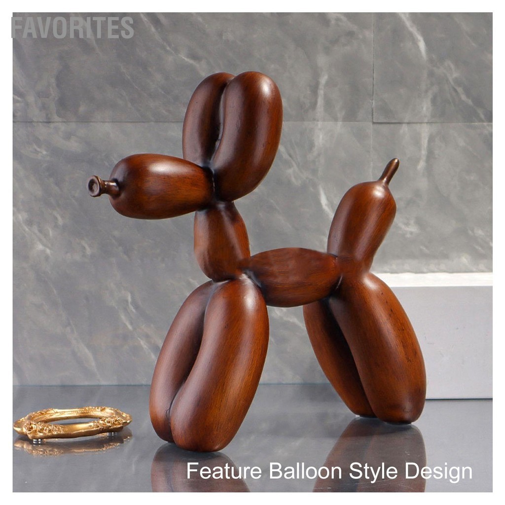 Favorites บอลลูนรูปปั้นสุนัข Colorfast เรซิ่น Smoothing ปลอดภัยทนทานตก ...