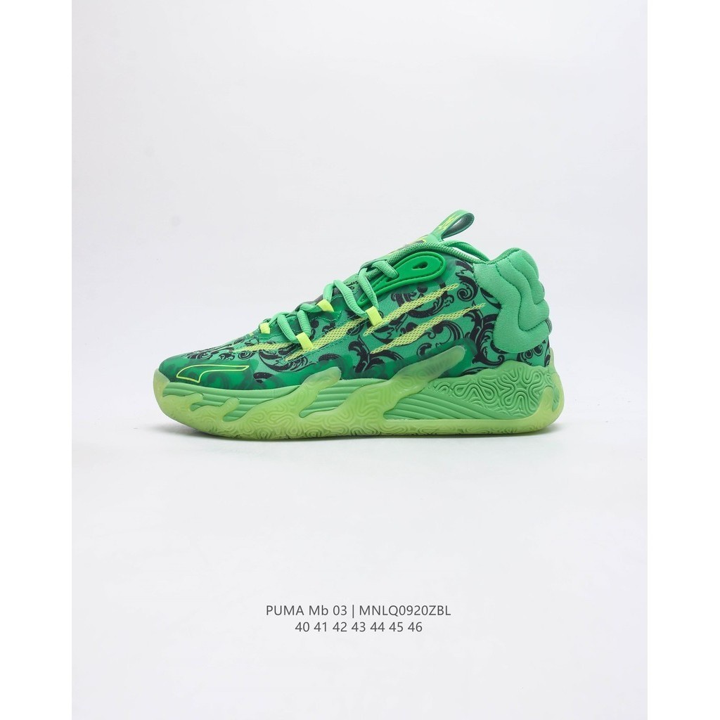 Mb3 × Puma Rick และ Morty LaMelo Ball สามรุ ่ น mb.03 หมาด ๆ ขนาดกลาง ...