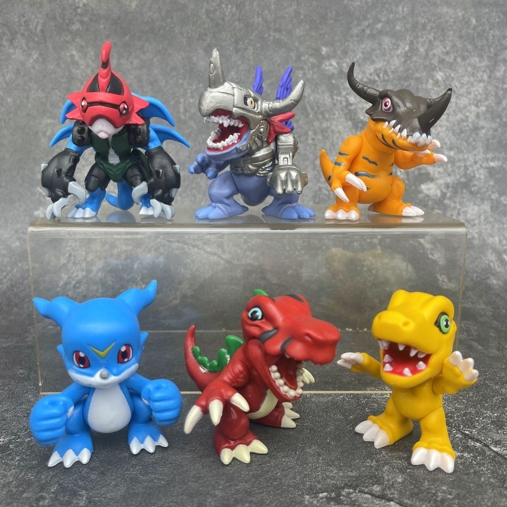 Digimon Tyrannosaurus Beast Mecha Dragon Beast รูปชุด 6 อะนิเมะของเล ่ ...