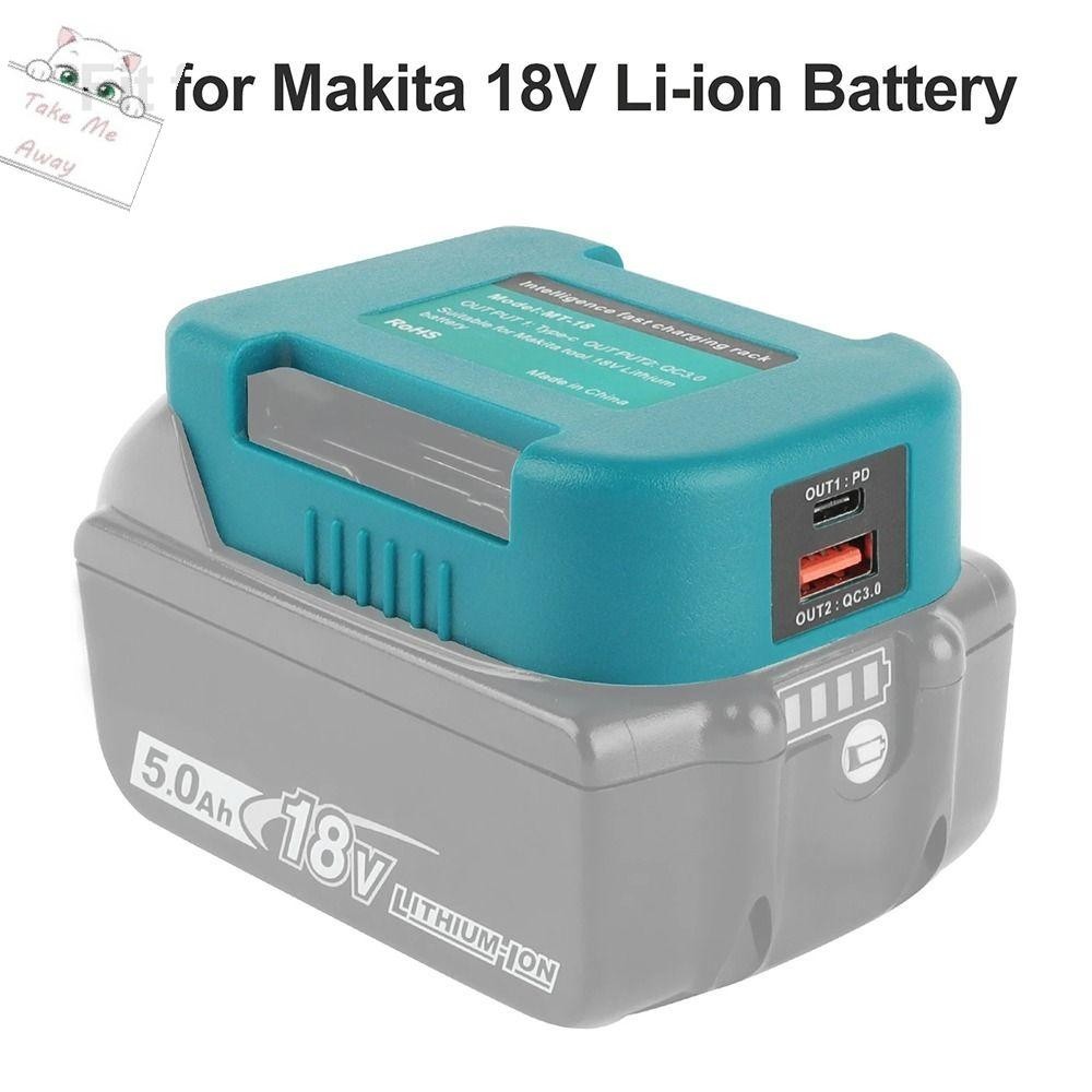 无 USB Charger Adapter Type C Power Tools Connector สําหรับ Makita ...