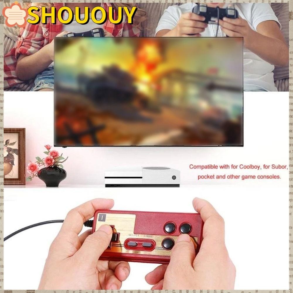 Shouuy ตัวควบคุมเกม 9pin สําหรับ NES Games Plug-and-Play Gamepad ...