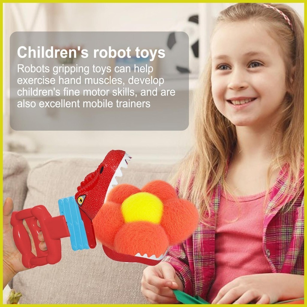 หุ่นยนต์ Dino Shark มือแขนของเล่นวันหยุดของขวัญวันเกิดหุ่นยนต์ Arm Claw ...