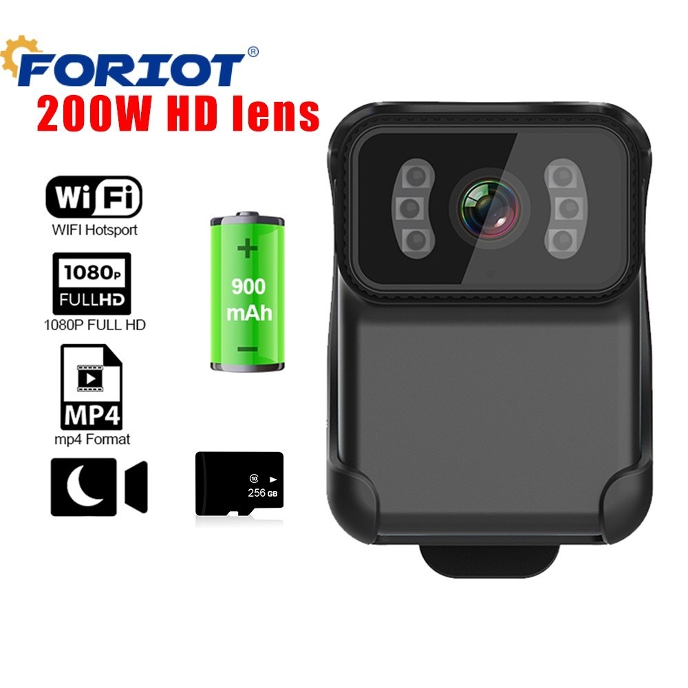 Foriot Cs02 HD 1080P Body กล้องเครื่องบันทึกการบังคับใช้กฎหมาย Night ...