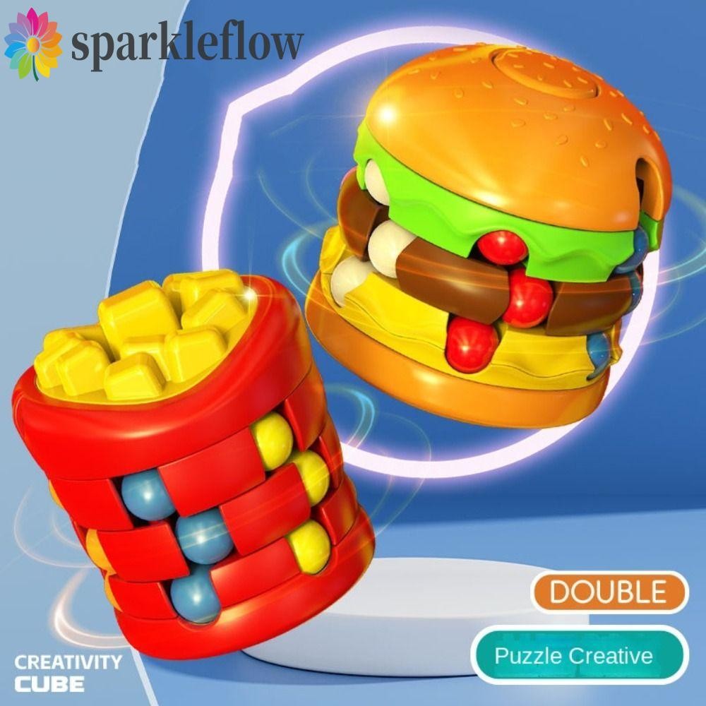 Sparkleflow Magic Cube ของเล่น, Burger หมุน Magic Bean Cube ...