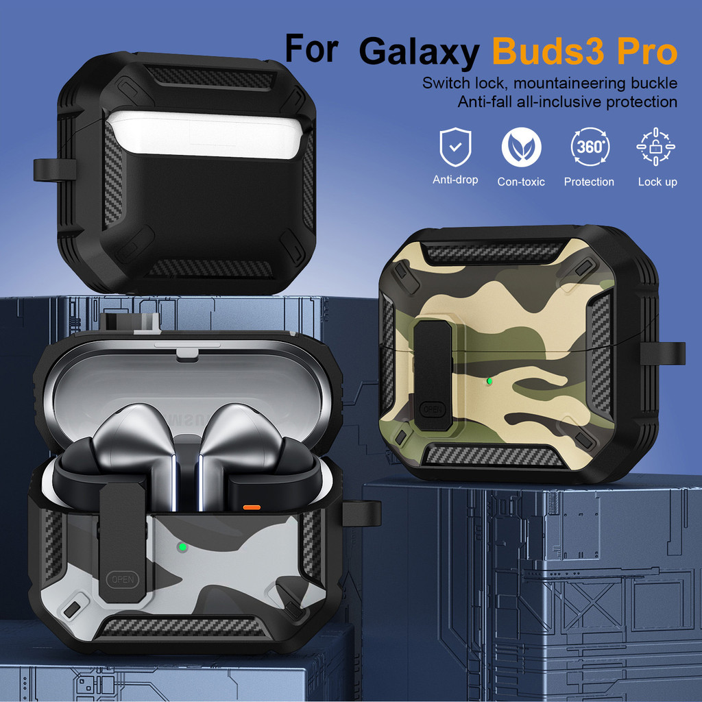 ฝาครอบลายพรางมีสไตล์สําหรับ Samsung Galaxy Buds 3 Pro Buds3 Pro Buzz 3 ...