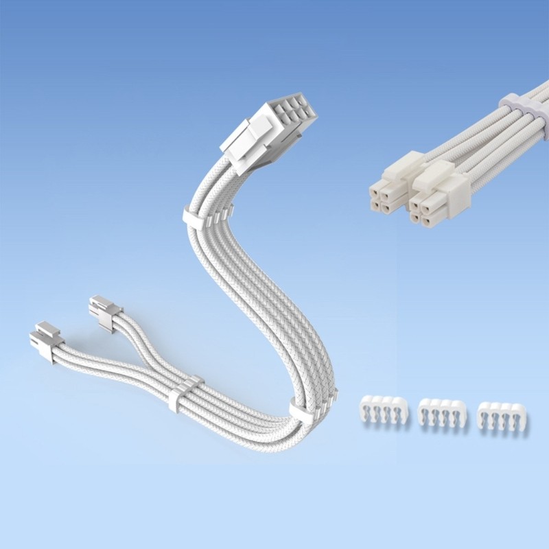 Bt Durability8Pin CPU Power Extension Cable Meshes Sleeve Cord ATX12V ...